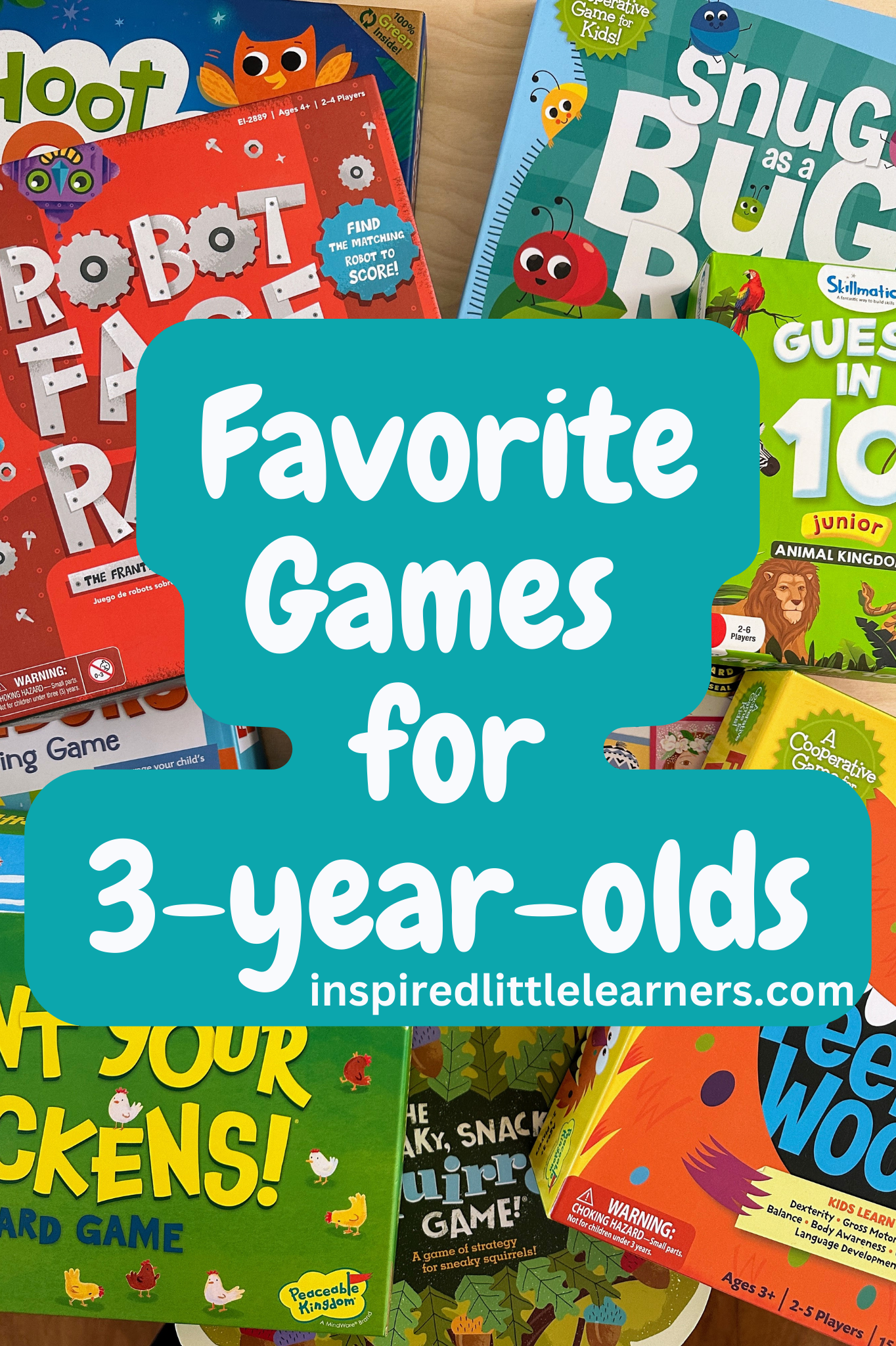 Favorite Board Games for 3-year-olds – Inspired Little Learners