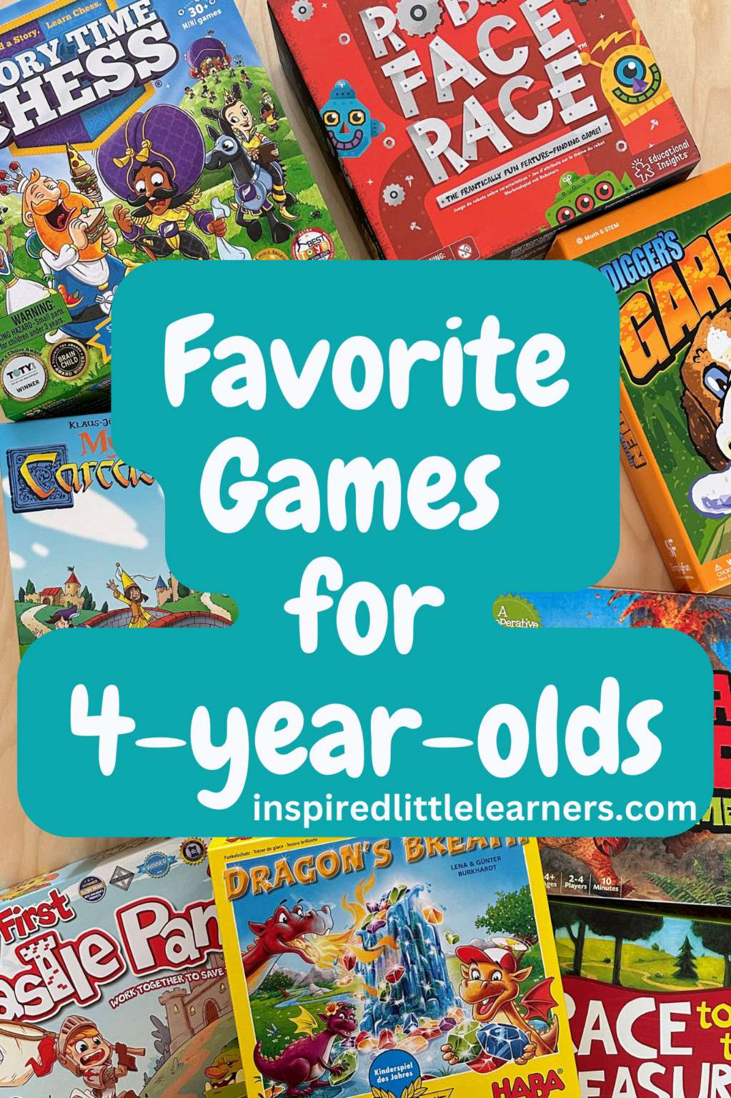 Favorite Board Games for 4-year-olds – Inspired Little Learners